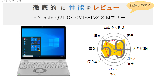 【評価60点】Let’s note QV1 CF-QV1SFLVS SIMフリー を徹底的にレビューしてみた | 4label [シラベル]